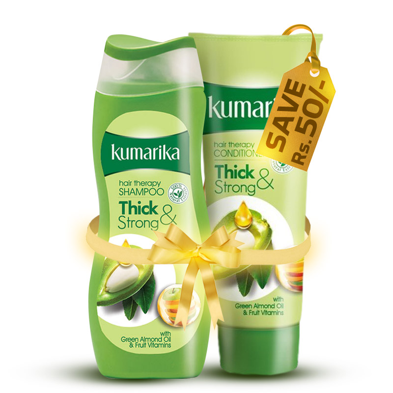 Kumarika Thick & Strong Shampoo 80ml + Kumarika Thick & Strong ...